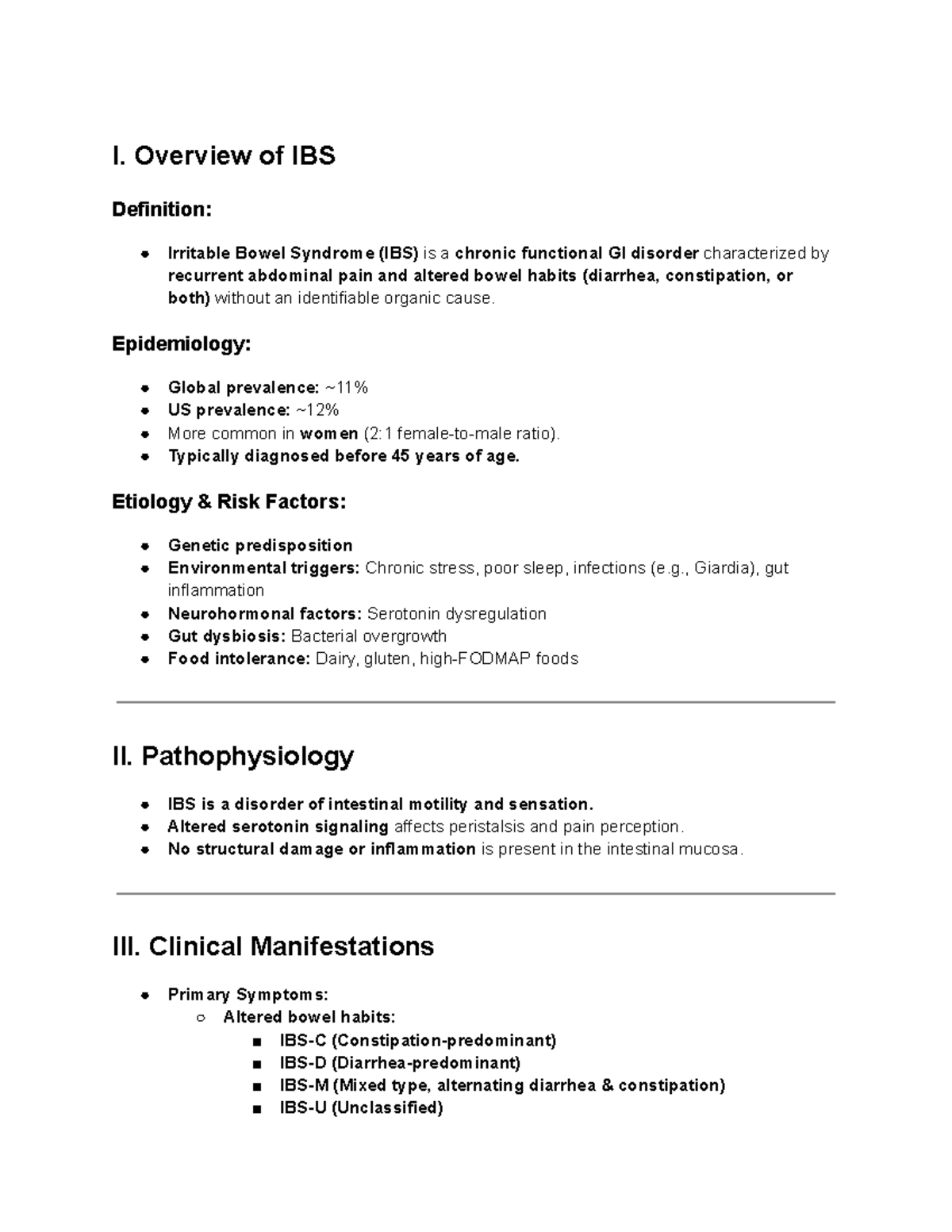 IBS & IBD Study Guide: Overview, Pathophysiology, and Nursing ...