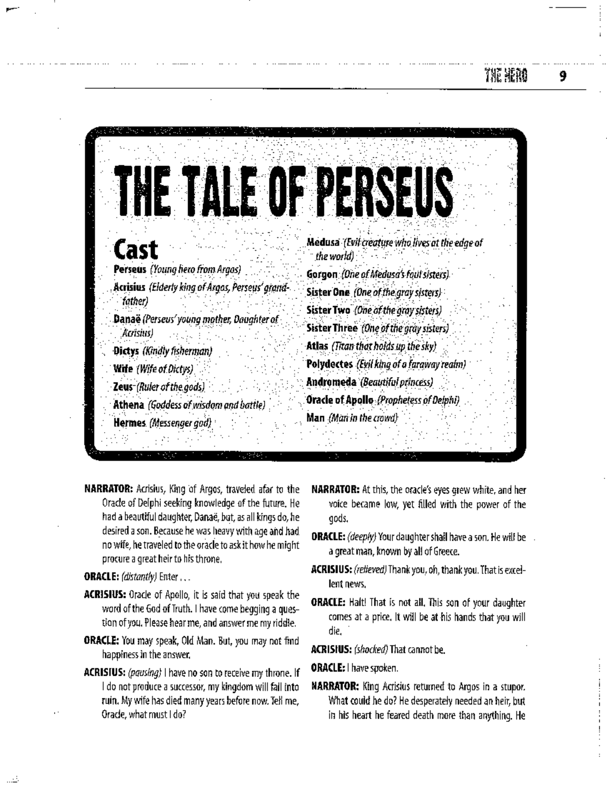 Perseus: The Tale of the Hero - Quiz Study Notes for Mythology - Studocu
