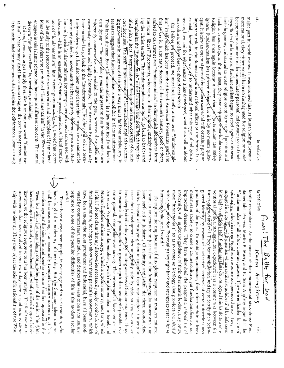 The Battle for God: Understanding Fundamentalism in Modernity - Studocu