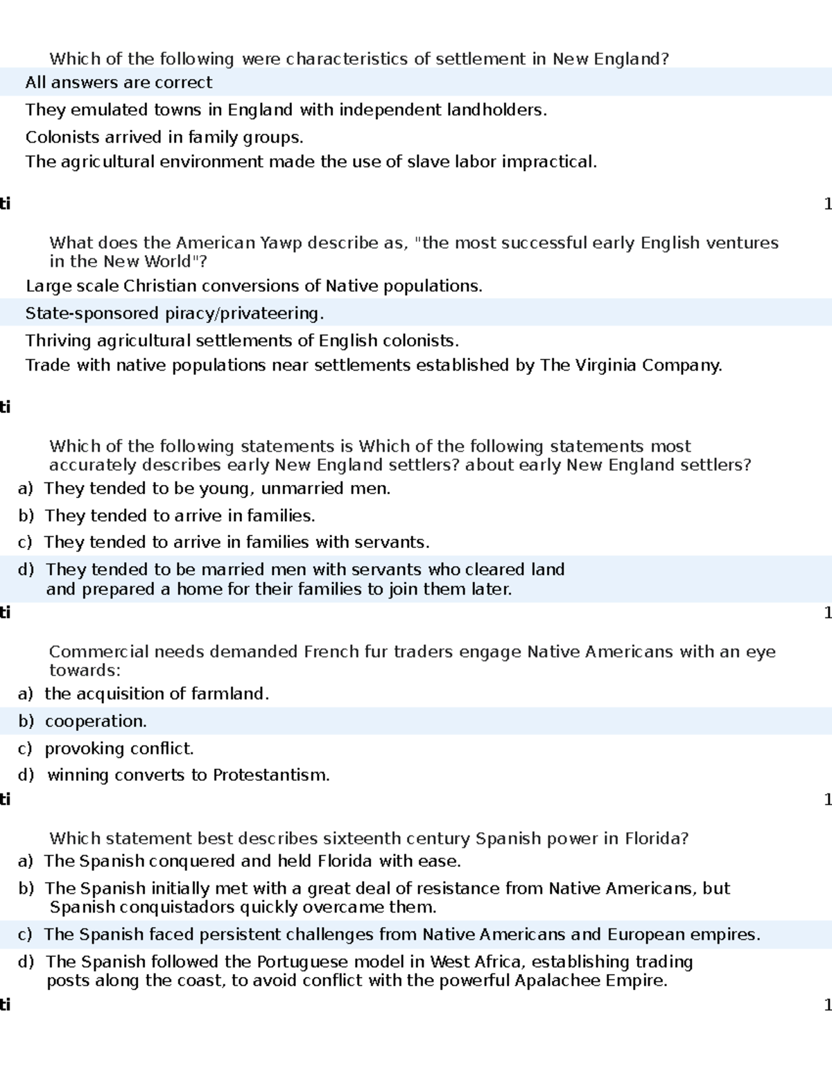 Ch 2 - Characteristics of Early American Settlements in New England ...