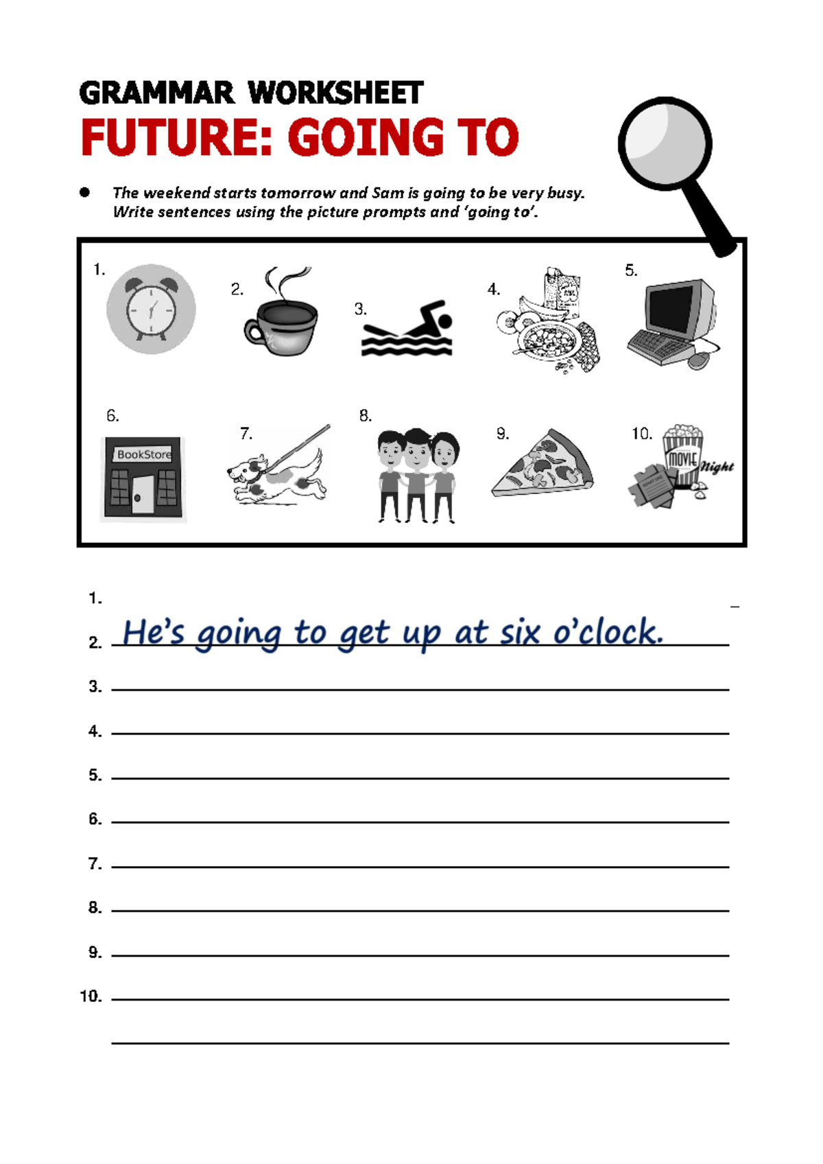Going to Exercises and Questions for 3° Class - Studocu