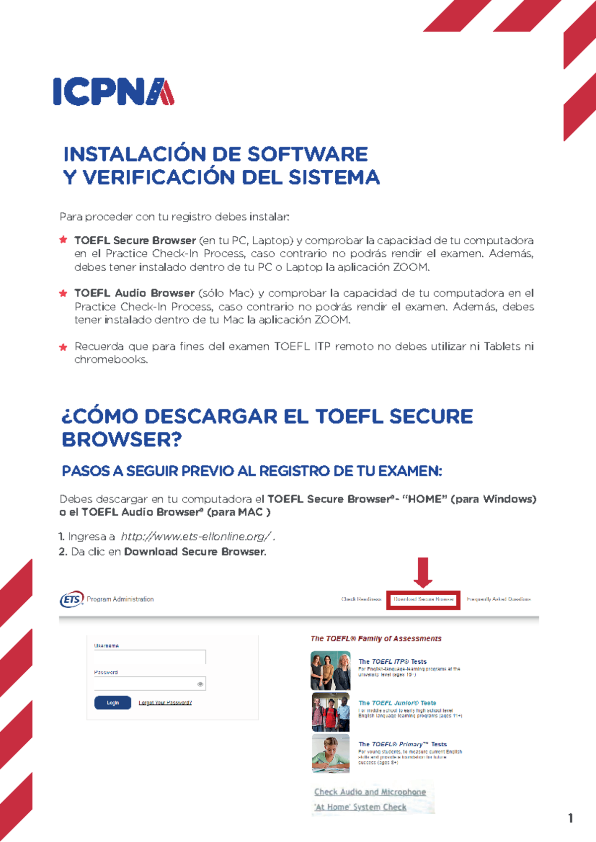 Instalacion de software - Para proceder con tu registro debes instalar ...