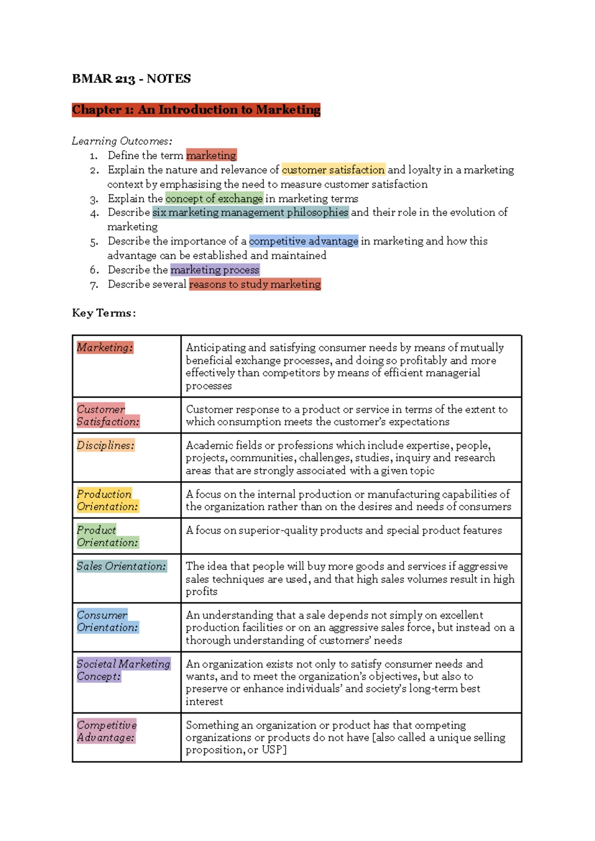 Chapter 9 Notes: Aggregate Planning Concepts and Strategies - Studocu