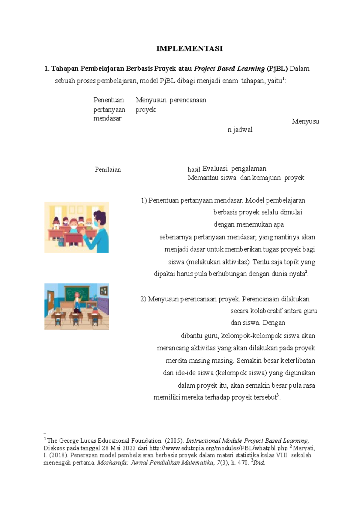 Pembelajaran Berbasis Proyek ( Project Based Learning - IMPLEMENTASI ...