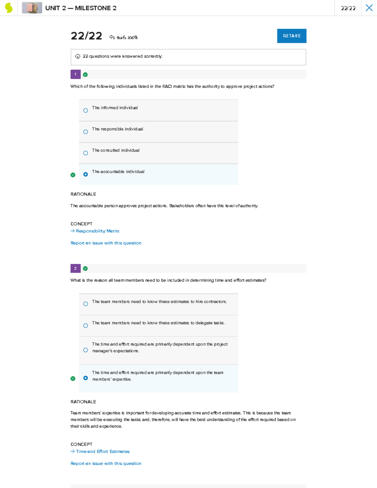 Sophia Learning PM UNIT 2 Milestone 2 Study Guide - Studocu