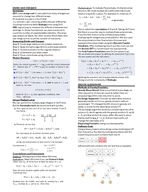 COMP3121 9101 Algorithm Design and Analysis - Algorithm Design and Analysis 2024, Term 3 Part I ...