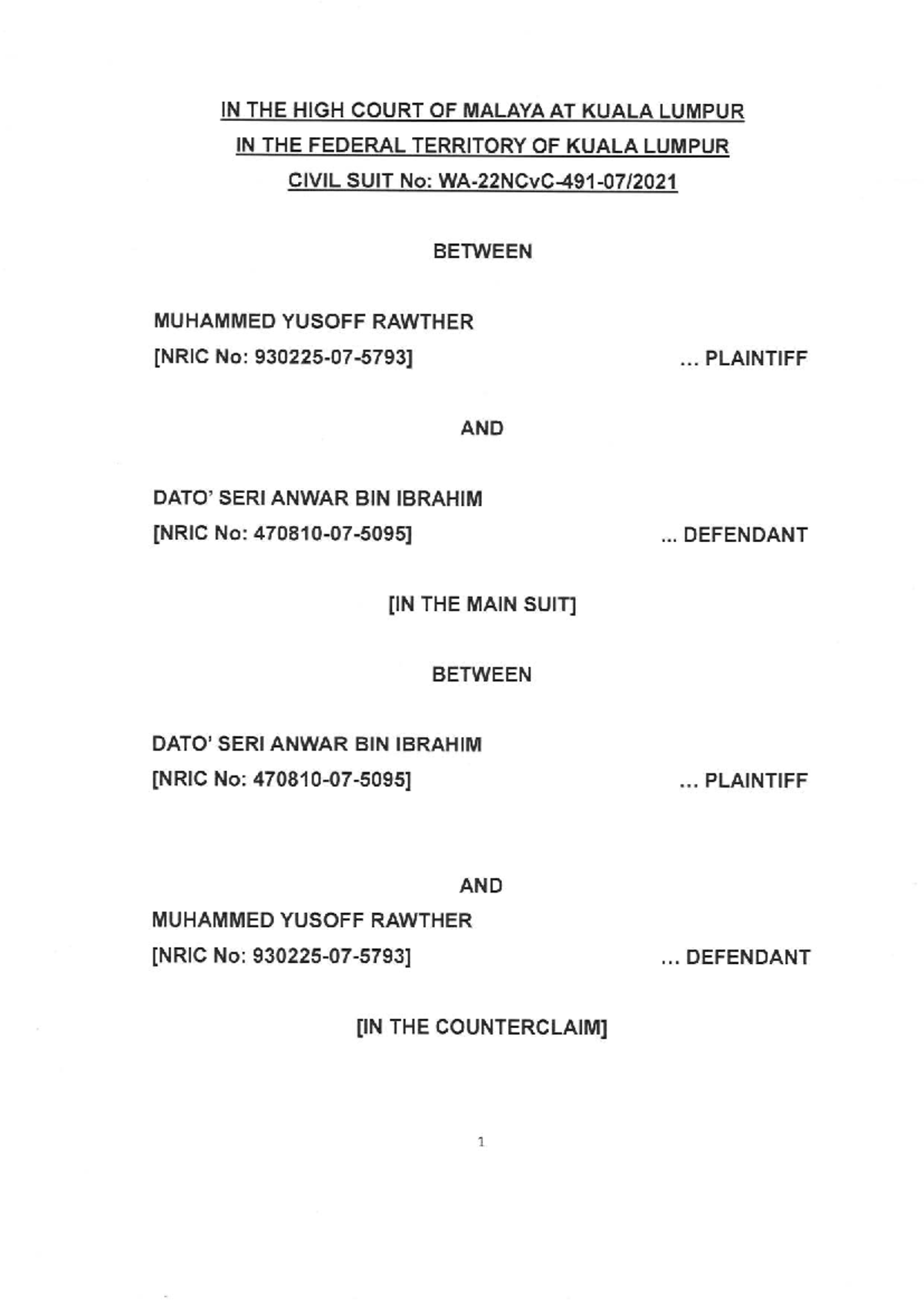 GOJ Muhammed Yusoff Rawther v DSAI: High Court Decision on ...