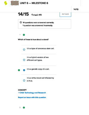 Introduction to Business Milestone 1 - UNIT 1 MILESTONE 1 RETAKE i 19 ...