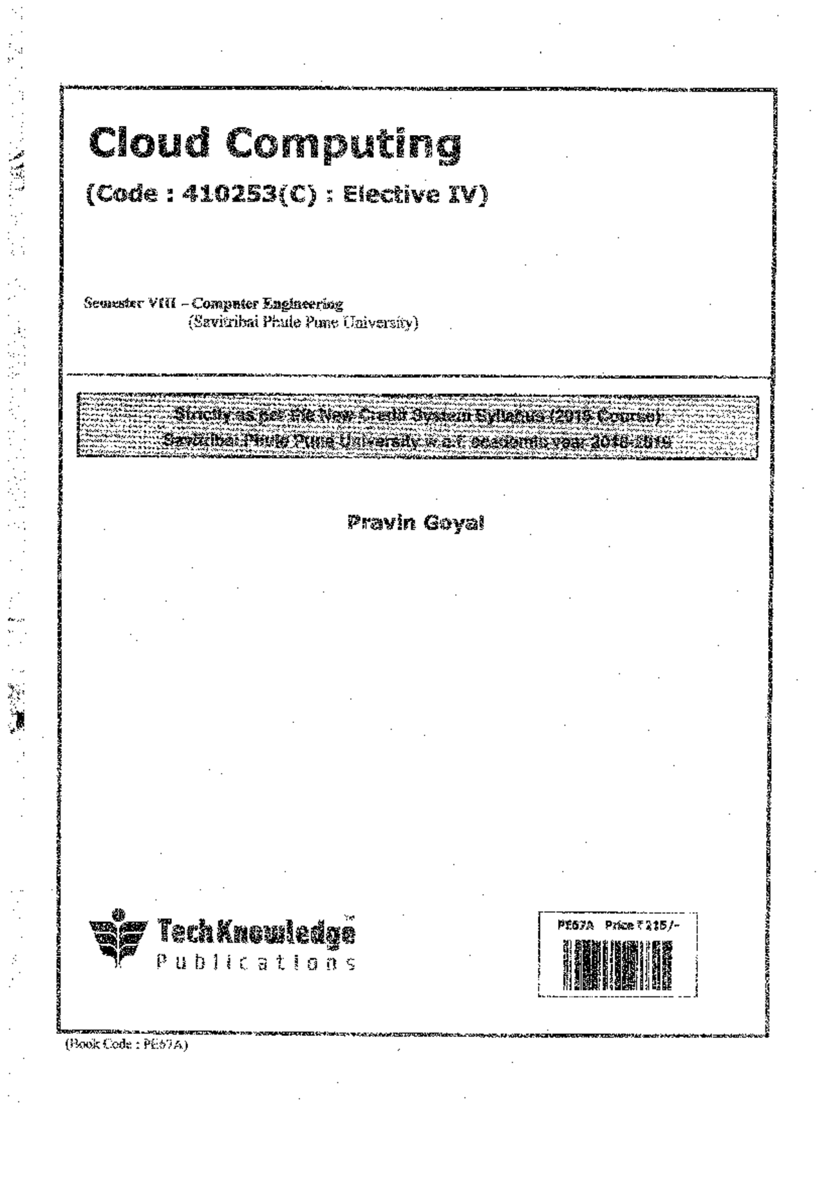 Cloud Computing: Elective IV (410253C) SPPU Computer Engineering Guide ...