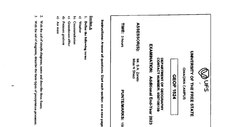 Geop 1524 Final Exam Geography Terms Concepts Review Studocu