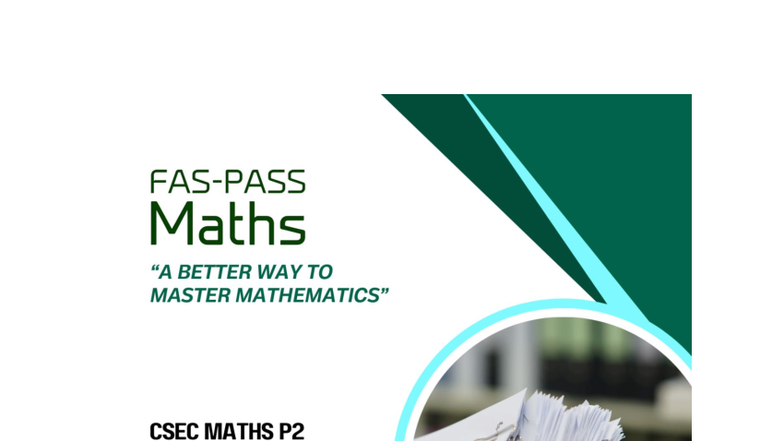 CSEC MATHEMATICS JANUARY 2022 PAPER 2 SOLUTIONS by SAK & FWA - Studocu