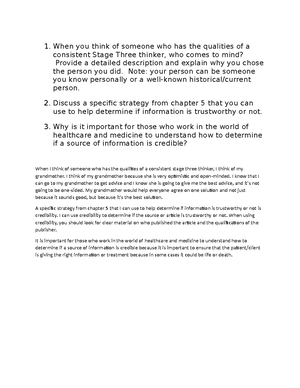 [Solved] Constructing sound arguments requires valid logic and reasoning - Critical Thinking and ...