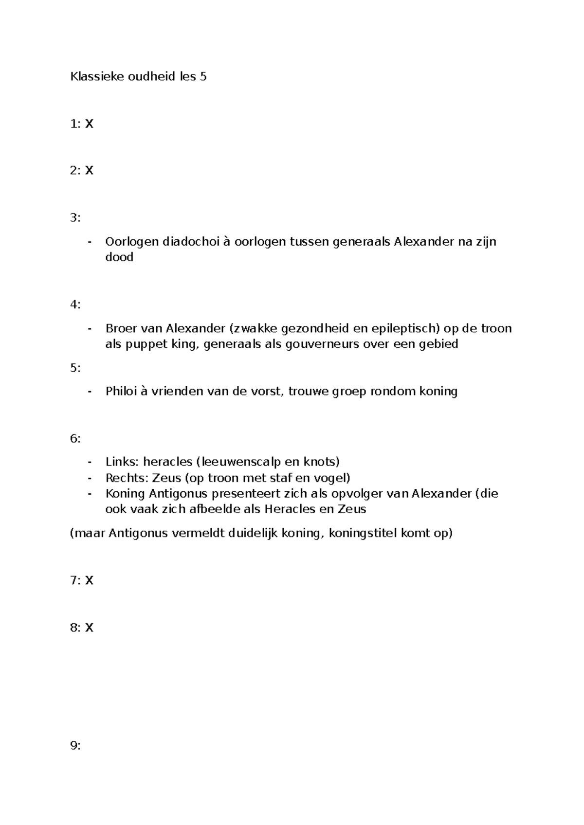 Klassieke Oudheid Les 5: De Hellenistische Wereld en Oorlogen Diadochoi ...