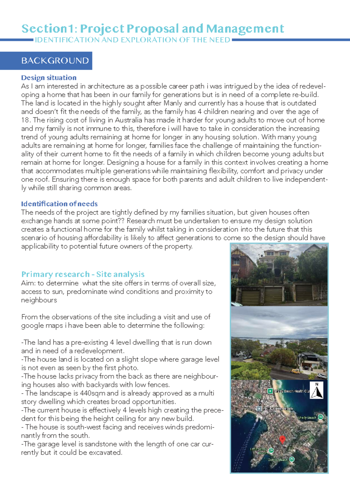 ARCH 101: Project Proposal for Multi-Generational Home Redevelopment ...