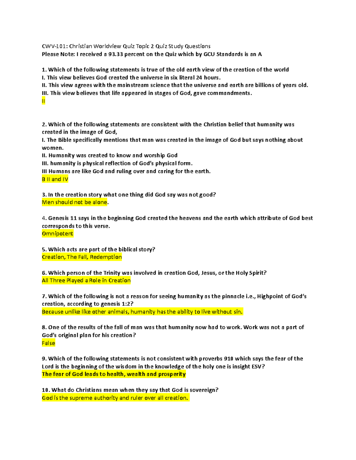 CWV-101 Topic 2 Quiz Study Questions & Answers for Exam Prep - Studocu