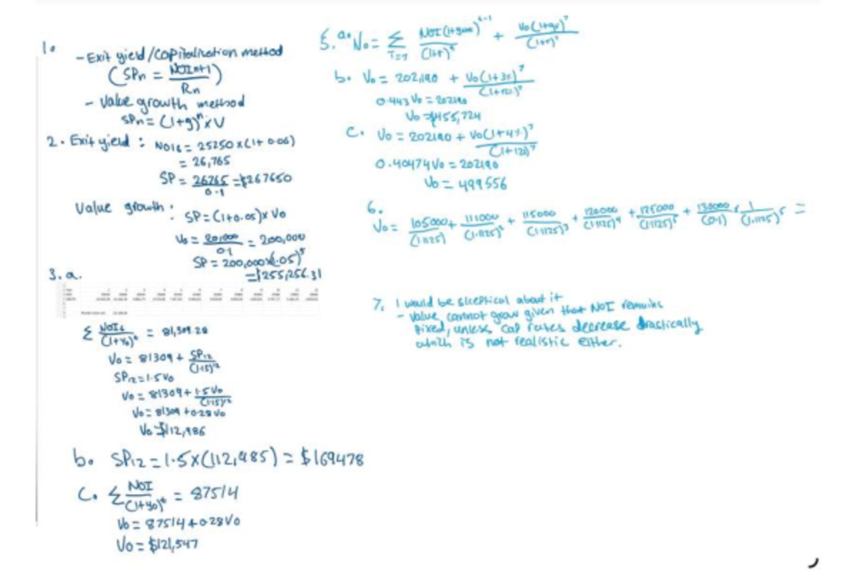 Rev Extra - Textbook Examples for NOI and Value Growth Methods ...