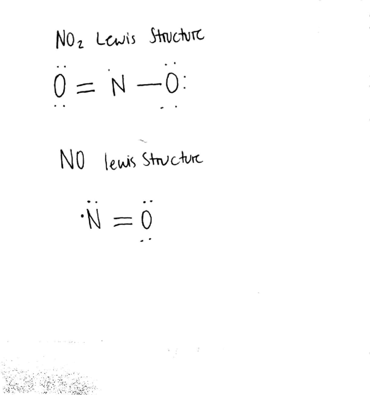 2024-10-02 13-48 - Lab practice - CHEM 1211 - NO2 Lewis Structure I 11 ...