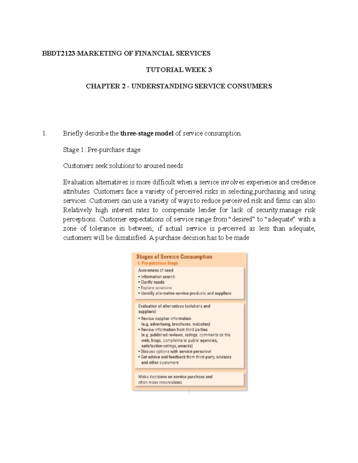 BBDT2123 - Tutorial 2: Understanding Service Consumers in Marketing ...