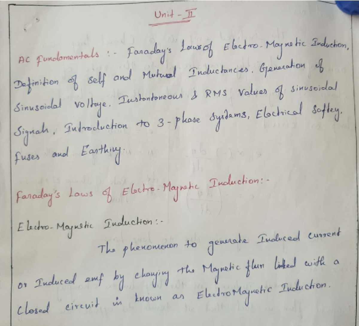 Unit II - BEEE Notes: AC Fundamentals, Inductance, and Phase Systems ...