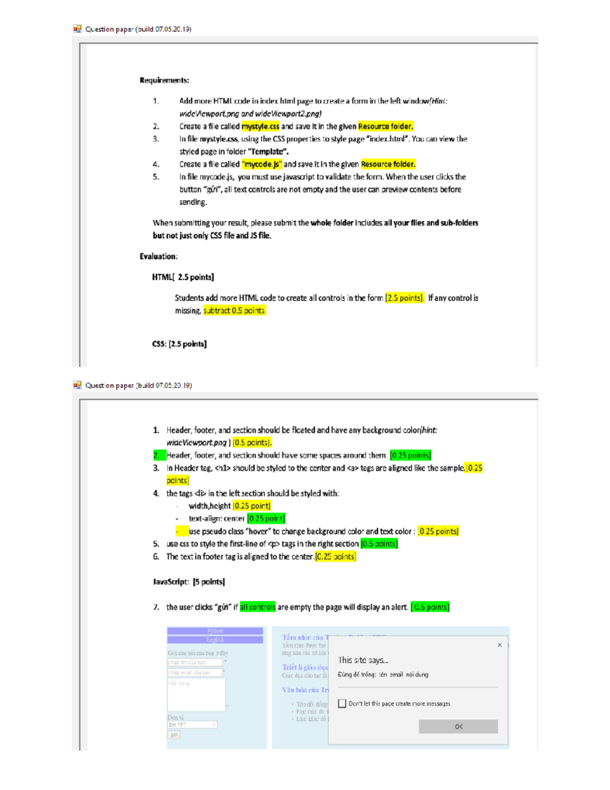 Barem Final WED201c Practical Exam - Web Design - Studocu