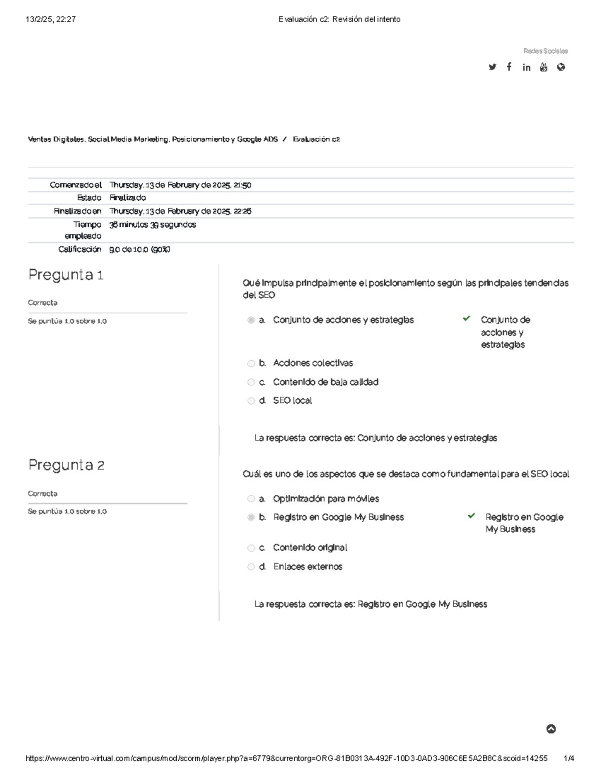 Evaluación C2: Estrategias de SEO y Marketing Digital en Redes Sociales ...