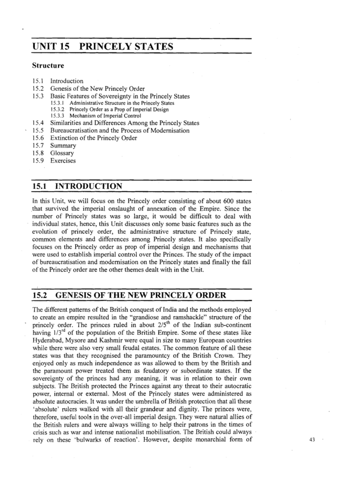 Princely States: Structure, Sovereignty, and Imperial Control (HIST 101 ...