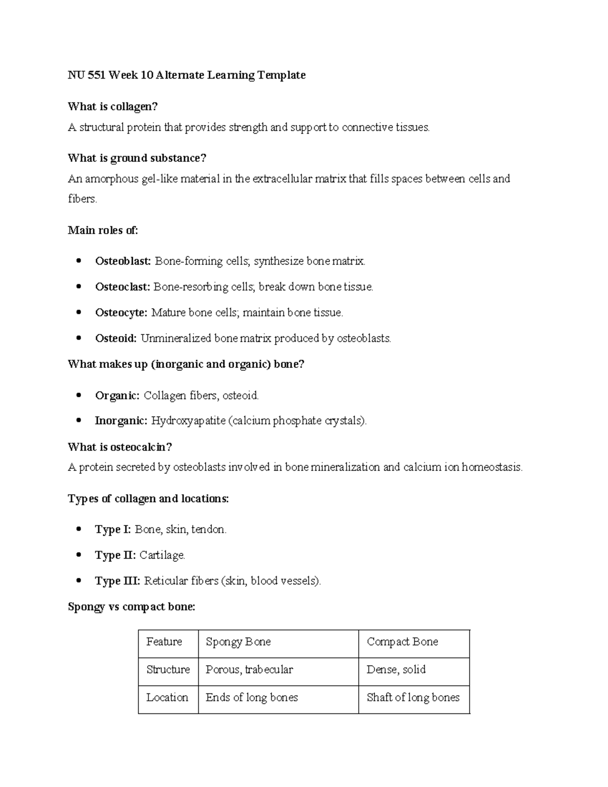 NU 551 Final Exam Study Guide: Key Concepts in Anatomy and Physiology ...