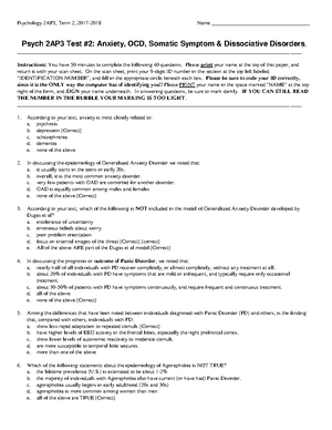 Abnormal Psychology Part 3 - Midterm 3 Review Notes Personality ...