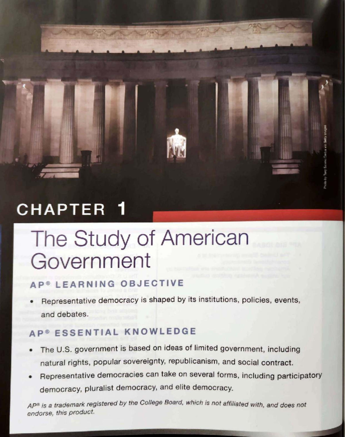AP GOV CH 1: Understanding American Government and Democracy - Studocu