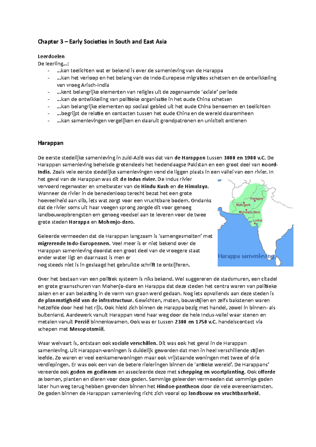 Wereldgeschiedenis 1 samenvatting HvA - Chapter 3 – Early Societies in ...