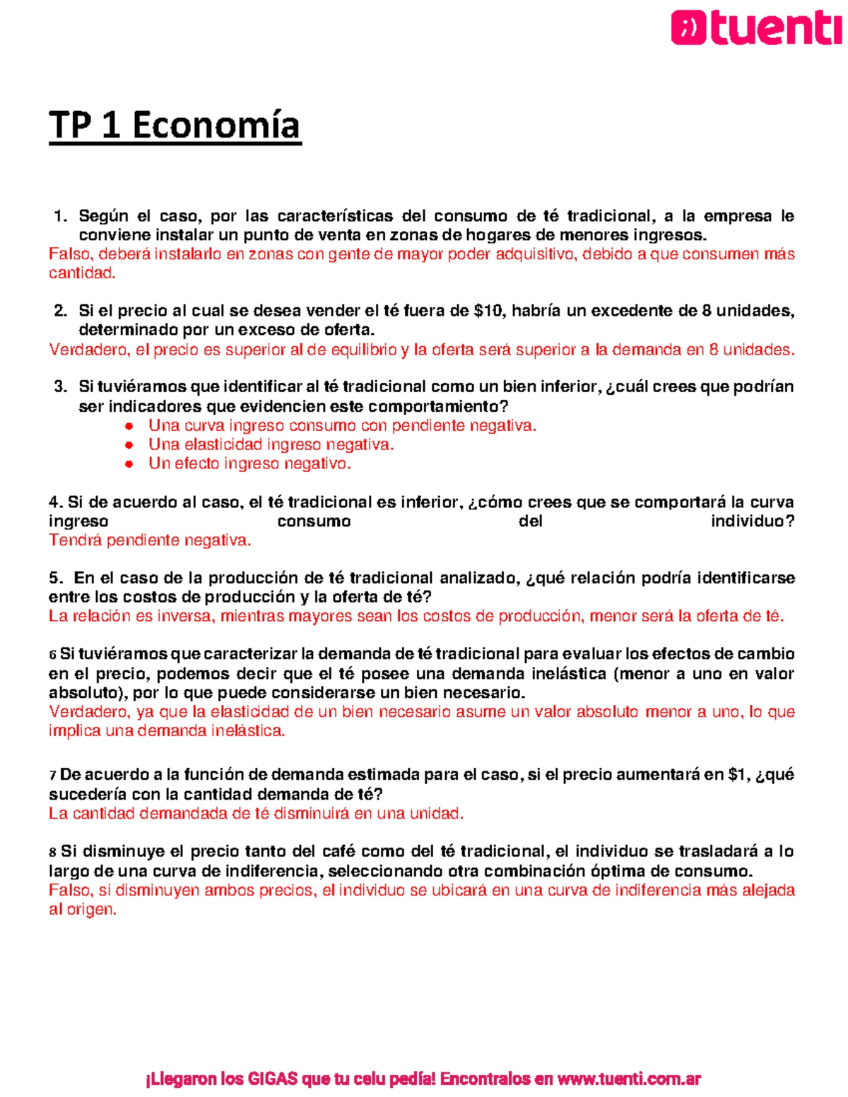 Examen TP 3: Evaluación de Aprendizaje y Preguntas de Economía - Studocu
