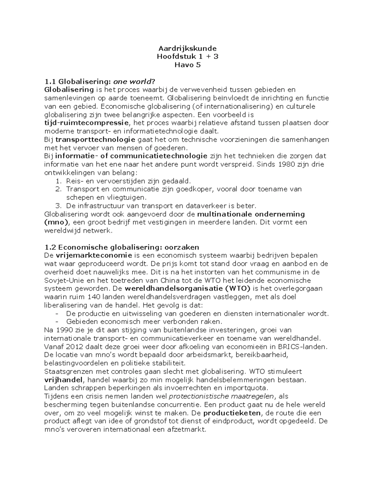 Hoofdstuk 1: Samenvatting van Vrijhandel en Maquiladoras in de Grensregio - Studeersnel