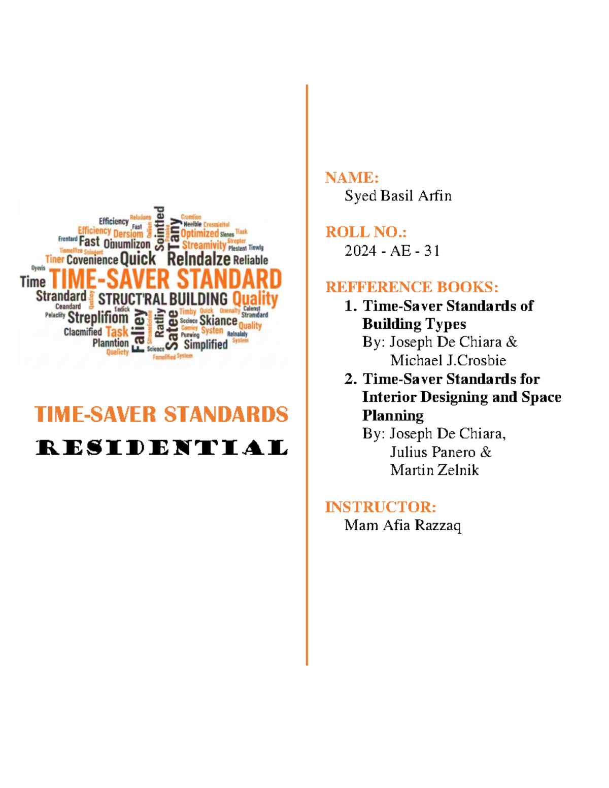 TSS Residential Standards Summary: Key Dimensions & Ergonomics - Studocu