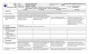307511950 SHS Detailed Lesson Plan - SENIOR HIGH SCHOOL Name: LLOYL Y ...