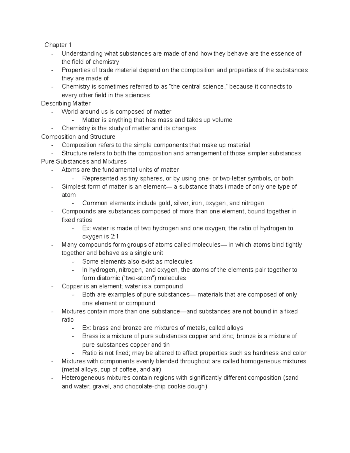 CHEM 111 Exam I study guide - CHEM 111 Study Guide for Exam 1: Chapters ...
