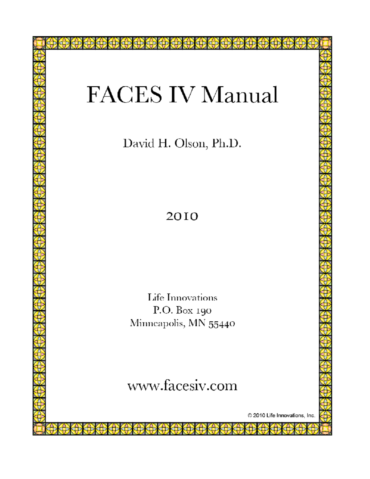 FACES IV Psychometric Test Manual: Comprehensive Guide & Scoring - Studocu