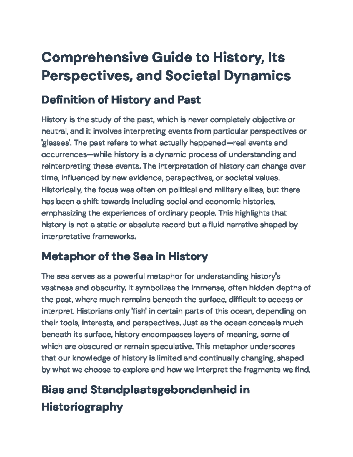 Comprehensive History Guide: Perspectives on Society and Change - Studocu