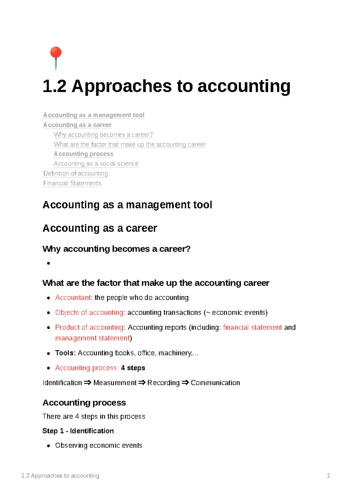 Approaches to Accounting - » 1 Approaches to accounting Accounting as a ...