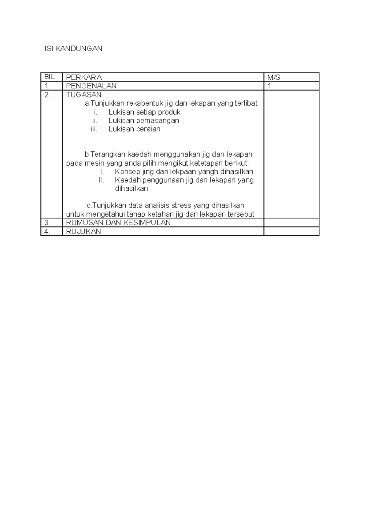 Jig dan Lekapan: Penerapan & Analisis dalam Proses Manufaktur - Studocu