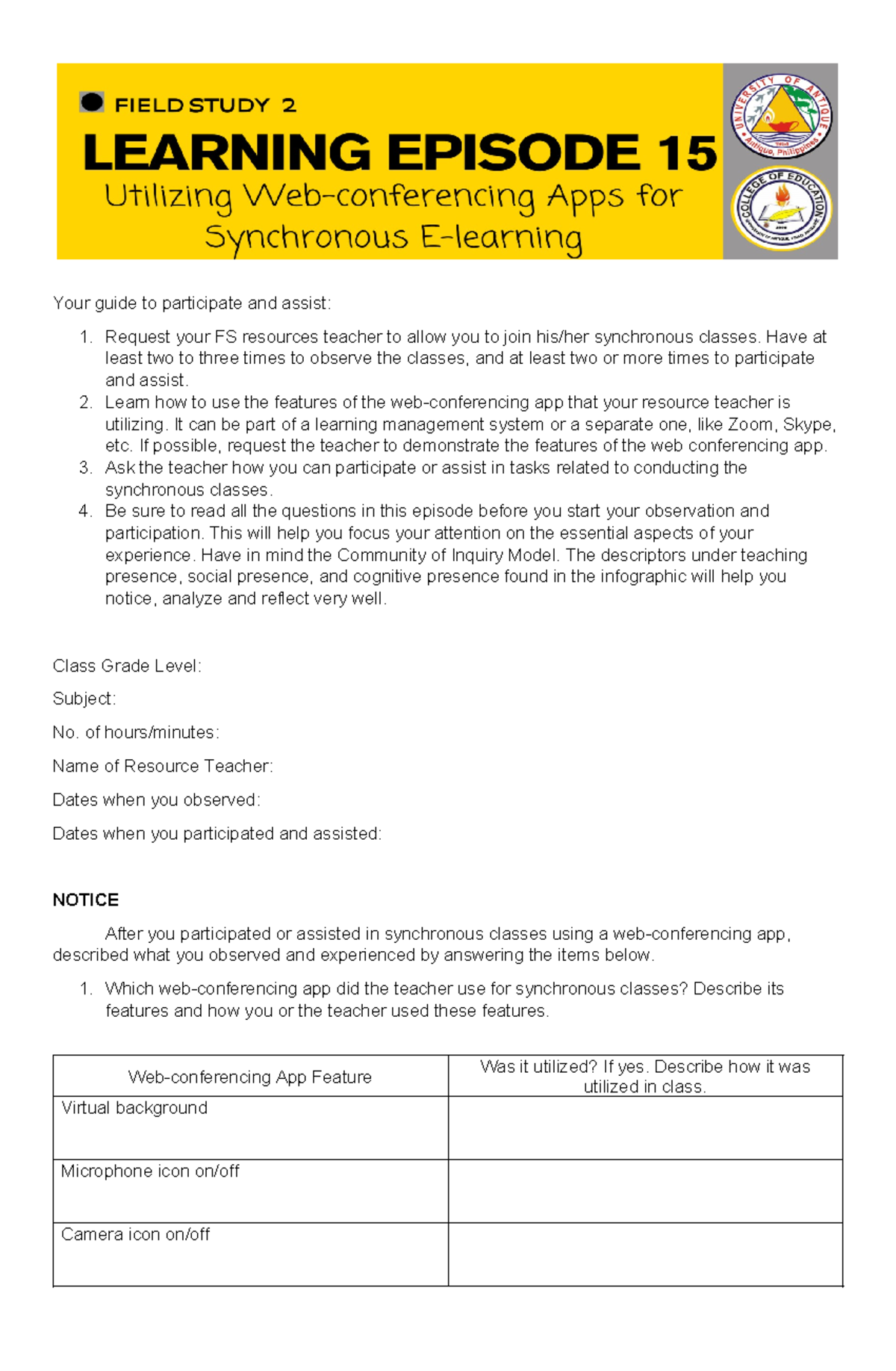 FS2 - Episode 15 - FS2 - PARTICIPATE AND ASSIST Your guide to ...