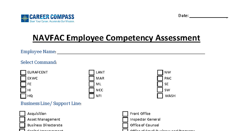 Employee Competency Assessment - NAVFAC Employee Competency Assessment ...