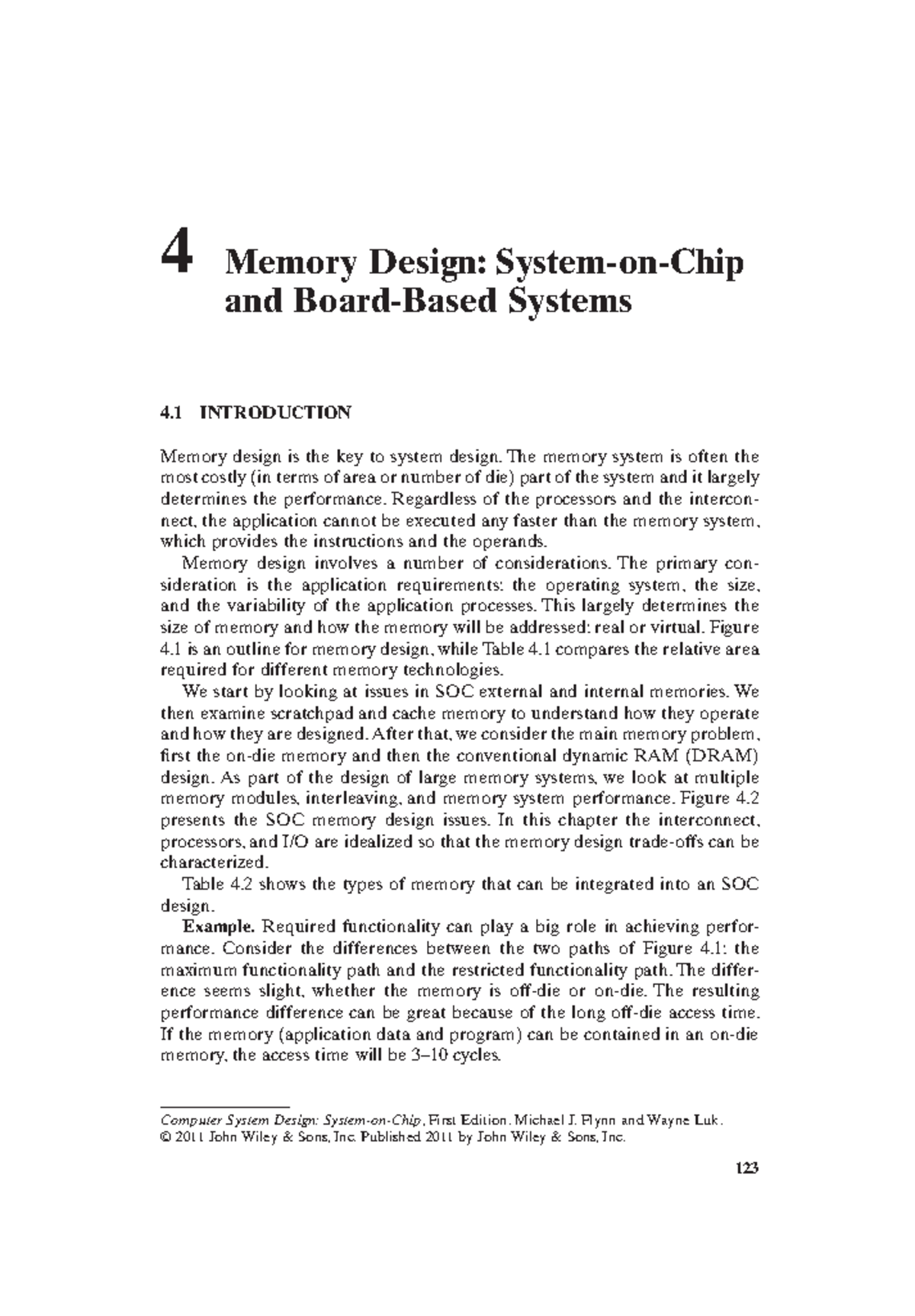 SOC ECE UNIT 3 - Memory Design for System-on-Chip: Key Insights - Studocu