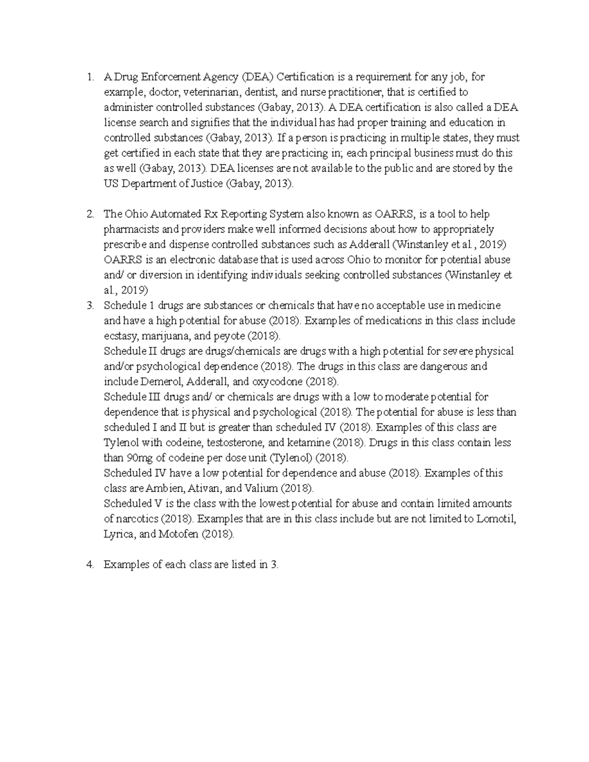 Week 3 DB: Understanding DEA Certification & Controlled Substances - Studocu