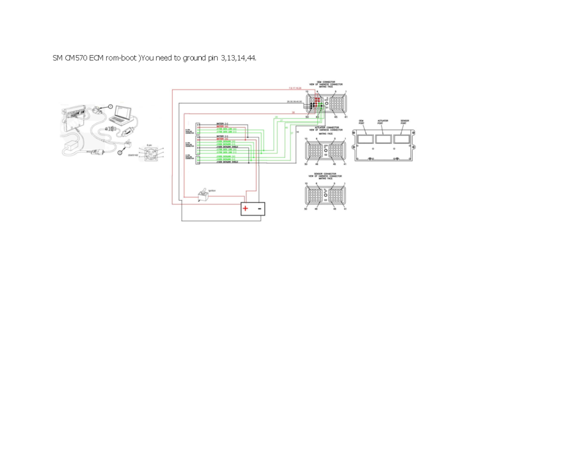 SM CM570 ECM Connector Pinout and Wiring Guide - Studocu