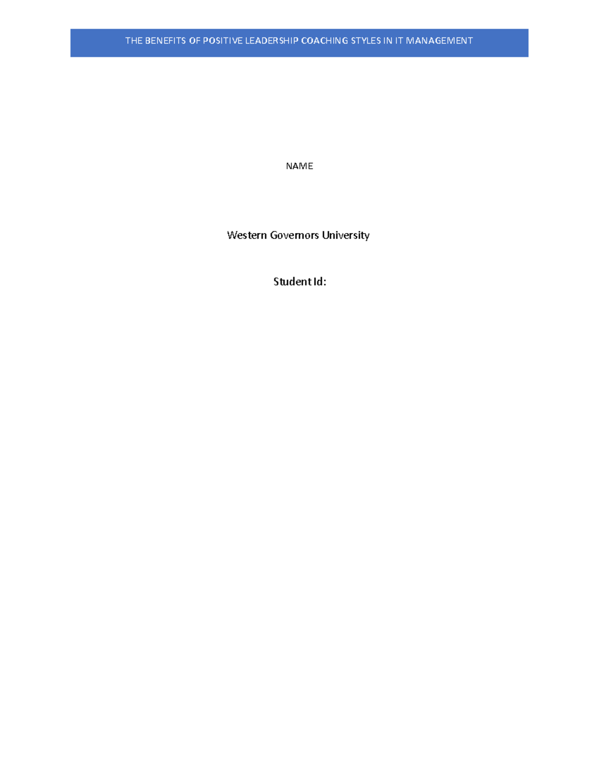 Task 2 c456 rev - Task 2 WGU - NAME Western Governors University ...