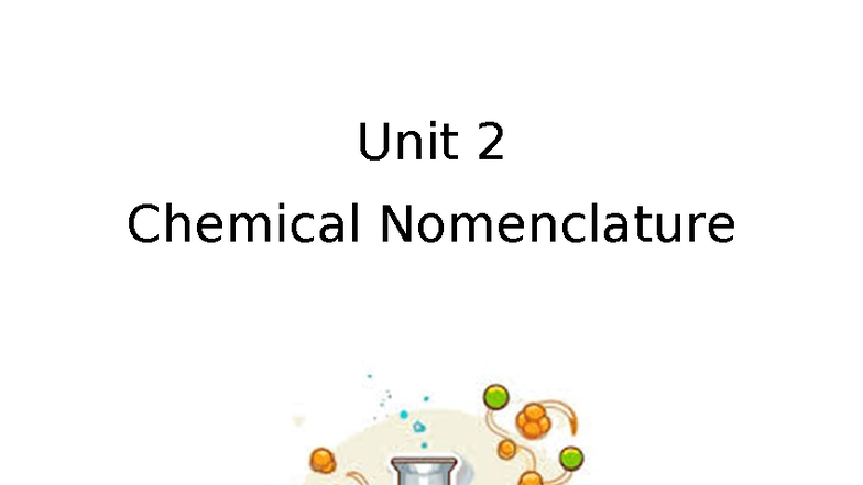 Chem Guided Notes Unit 2 - Nomenclature and Ionic Compounds - Studocu