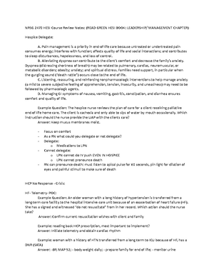 Age-related hesi - Hesi Remediation Case Study - With the understanding ...