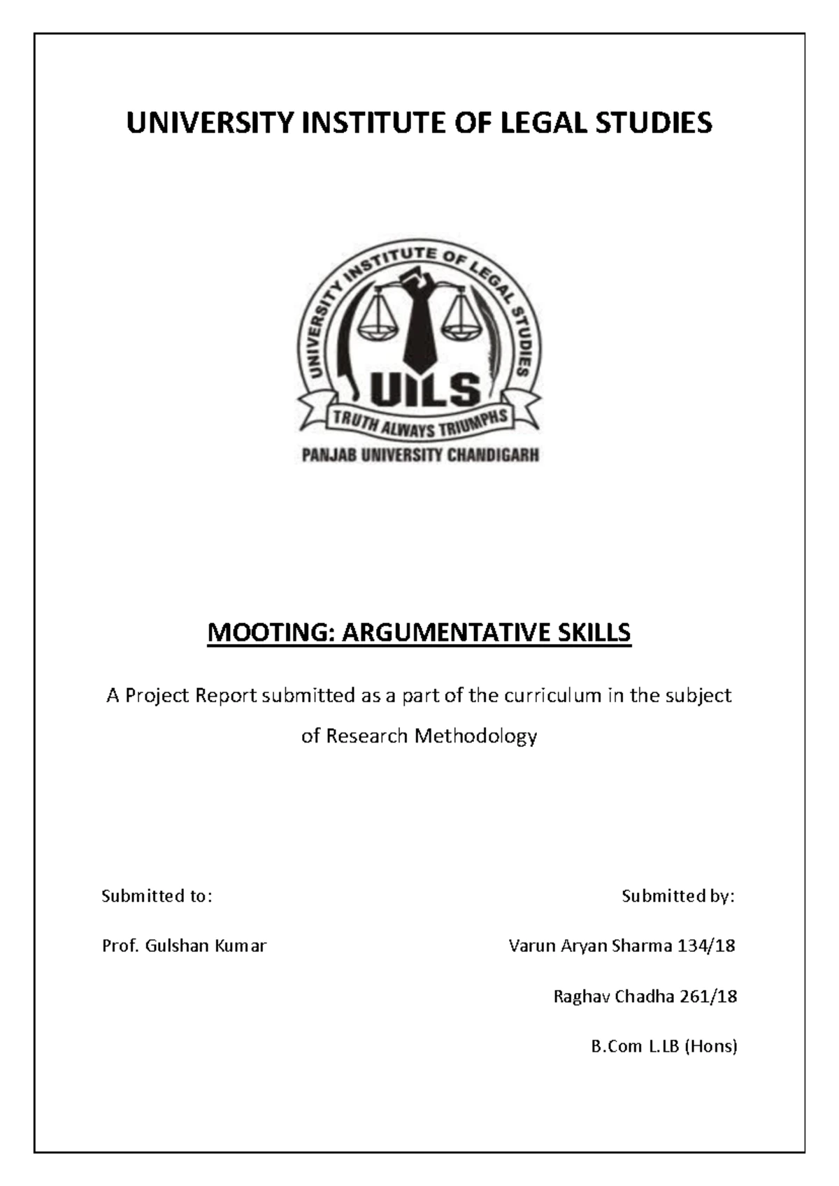 Question Bank for IA3: Research Methodology & IPR (BRMK557) - Studocu