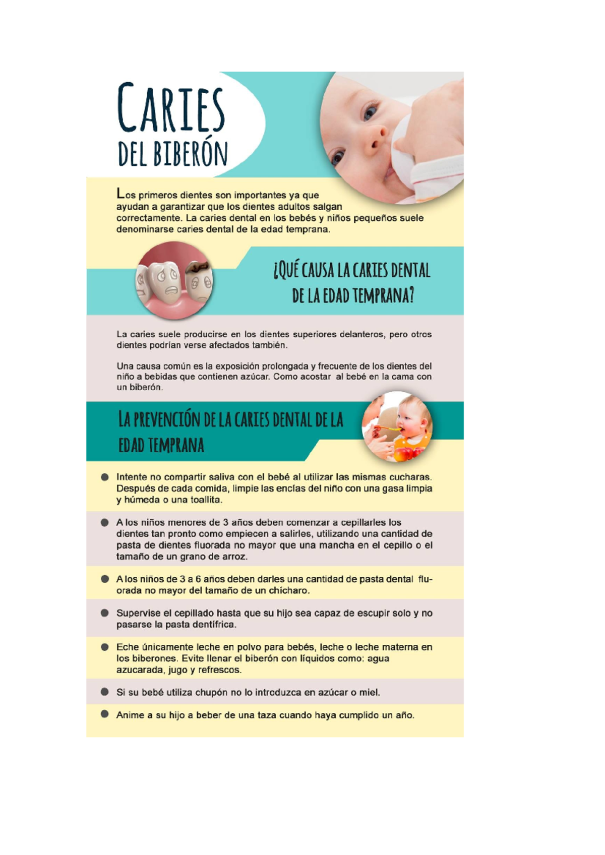Prevención de Caries del Biberón: Guía para Cuidado Dental Infantil ...