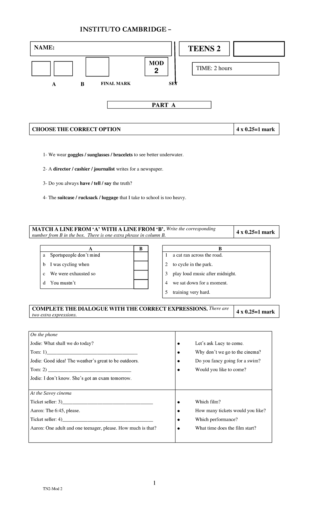 2022-TN2-Mod-2 - Teens 2 Exam Preparation Guide - Studocu